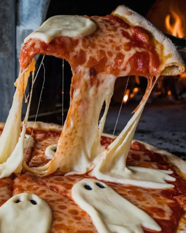 Spooky Ghost Halloween Pizza Recipe - My House Of Pizza